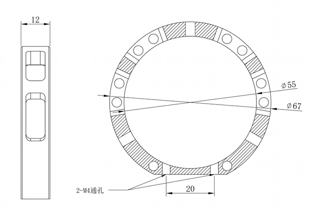 FMA180 guiding rings obejmy do guiduingu do Askar FMA180 - para, ze ...