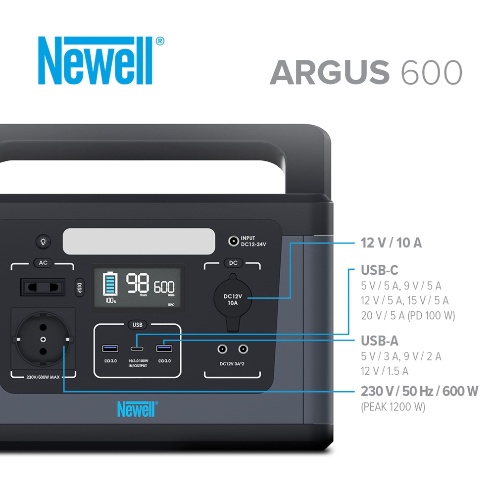Newell ARGUS 600 Power Station (SKU: NL3570)